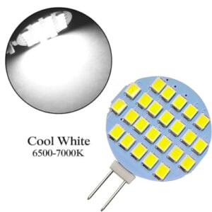 GRV G4 24-2835 SMD LED Bulb Lamp Super Bright Cool White RV Camper Under Cabinet Dome Light DC12V Dimmable Pack of 10