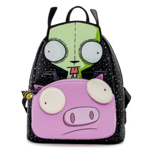 loungefly nickelodeon invader zim gir pig doom womens double strap shoulder bag purse