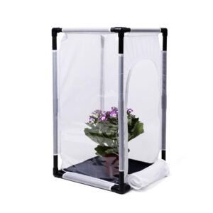 restcloud 30" large monarch butterfly habitat cage, outdoor insect mesh cage terrarium 16.5" x 16.5" x 30"