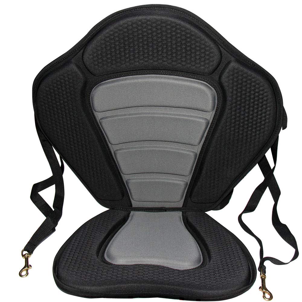 MotorToGo Compatible AquRa Kayak Seat,Adjustable Backrest Memory Cushion Kayak Canoe Seat with Detachable Zipper Bag for Sit-on-Top Kayak