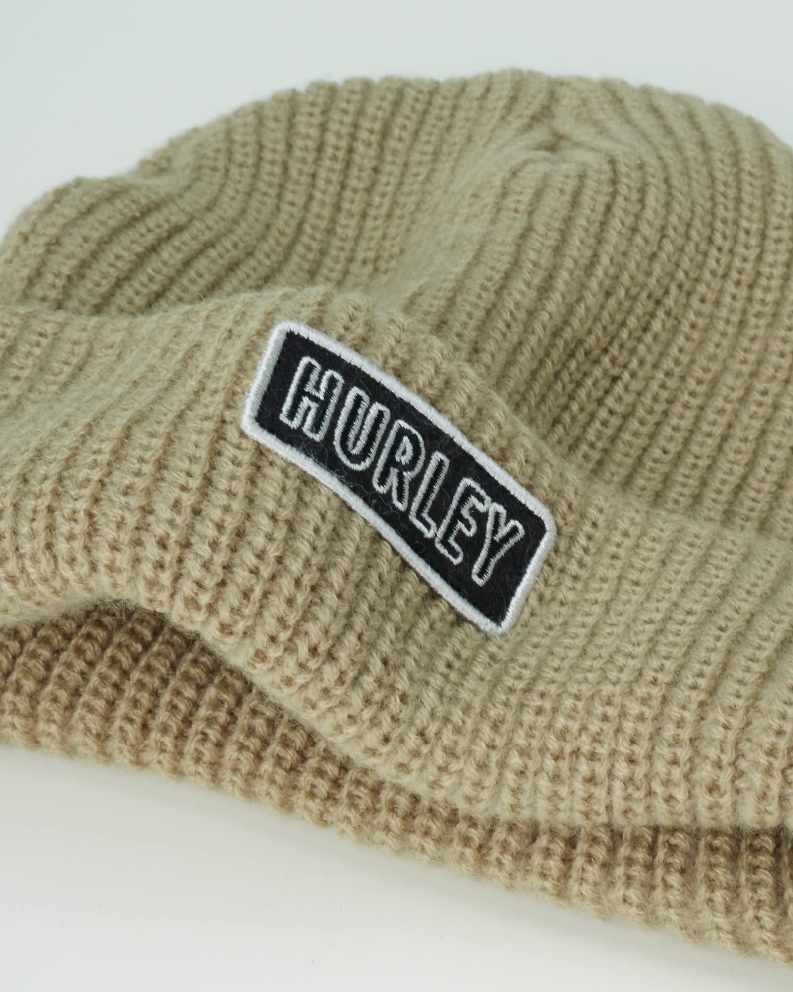 Hurley Men's Winter Hat - West Bank Adjustable Cuff Beanie, Size One Size, Mystic Stone