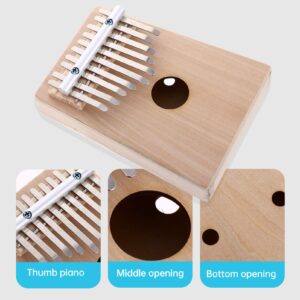 MILISTEN Kalimba Thumb Piano 10 Keys Mbira 10 Tone Finger Piano DIY Kit African Musical Instrument for Beginners Kids Adult Hand Painting Supplies