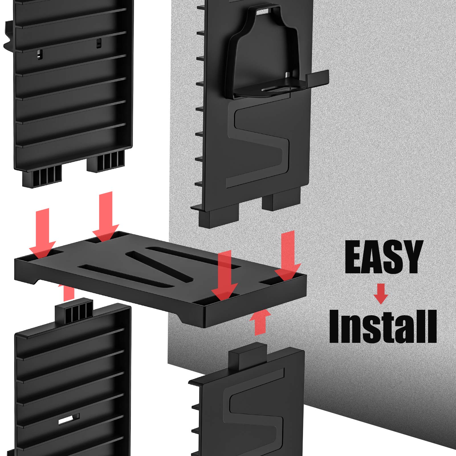 HEATFUN Video Game Storage, Storage Tower for PS5 Games, Storage Stand for Xbox Nintendo Switch Games (for 24 Game Boxes)