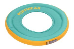 ruffwear, hydro plane floating disc for dogs, aurora teal, large