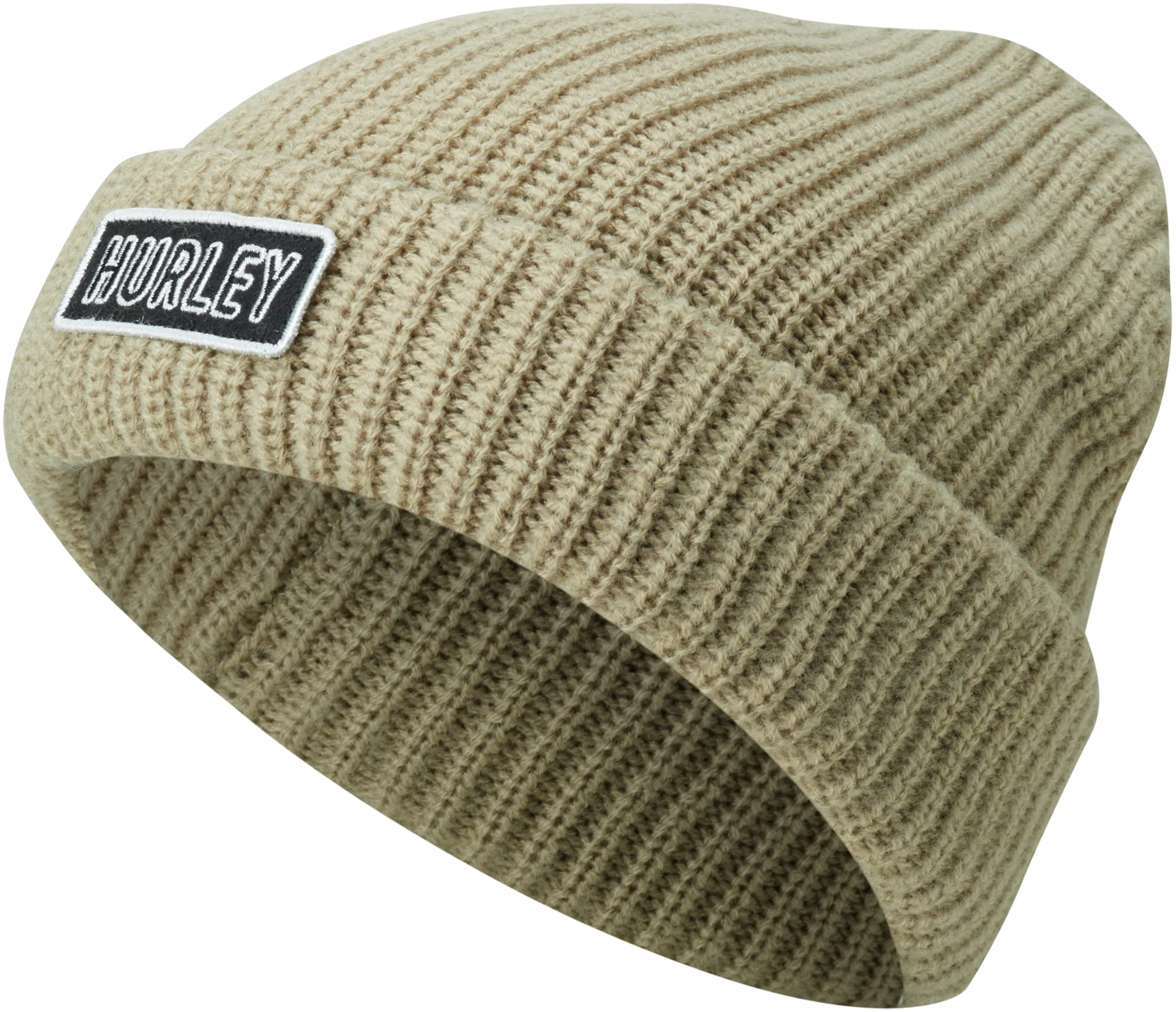 Hurley Men's Winter Hat - West Bank Adjustable Cuff Beanie, Size One Size, Mystic Stone