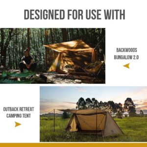 OneTigris Bulwark Camping Tarp & Waterproof Tent Footprint