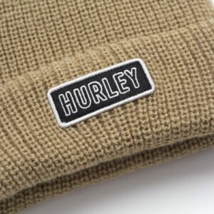 Hurley Men's Winter Hat - West Bank Adjustable Cuff Beanie, Size One Size, Mystic Stone