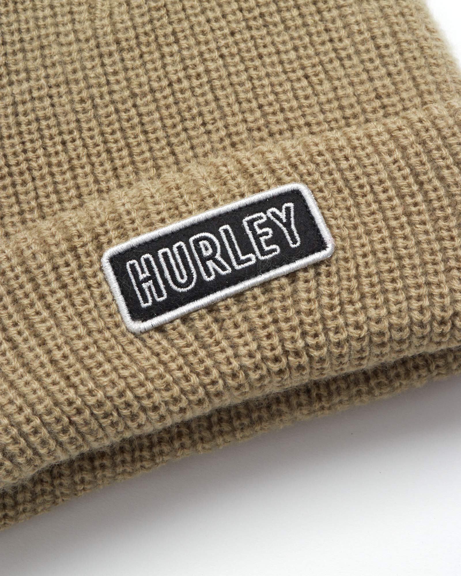 Hurley Men's Winter Hat - West Bank Adjustable Cuff Beanie, Size One Size, Mystic Stone