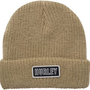 Hurley Men's Winter Hat - West Bank Adjustable Cuff Beanie, Size One Size, Mystic Stone