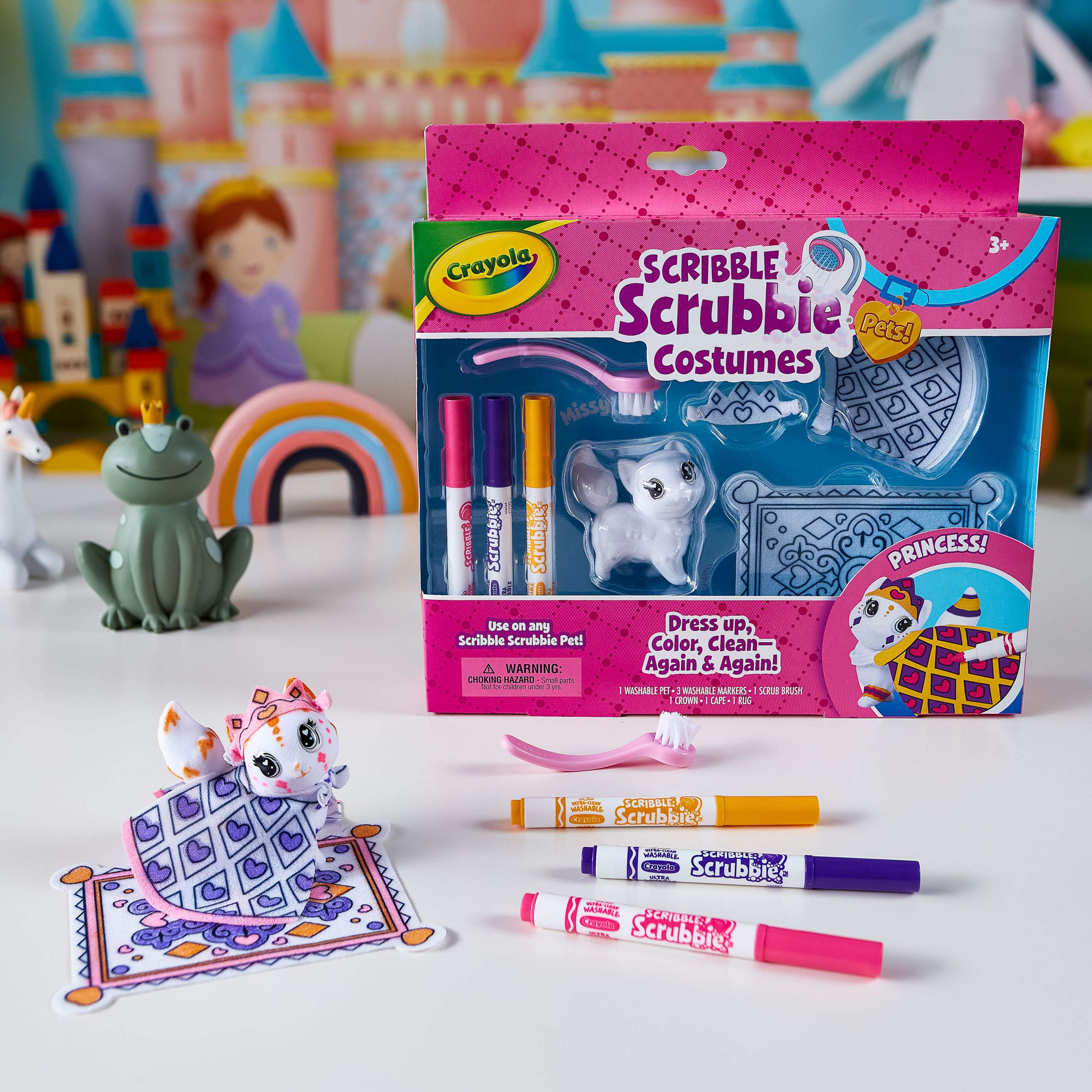 Crayola Scribble Scrubbie Pets Princess Playset, Kids Toys, Gift for Girls & Boys