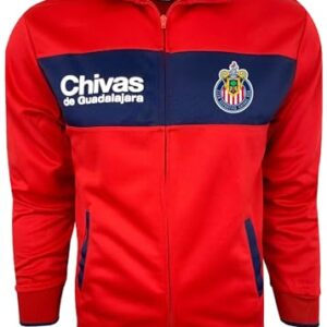 Icon Sports Chivas Jacket, Licensed Men's Chivas Del Guadalajara Full Zip Track Jacket (Small)