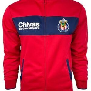 Icon Sports Chivas Jacket, Licensed Men's Chivas Del Guadalajara Full Zip Track Jacket (Small)