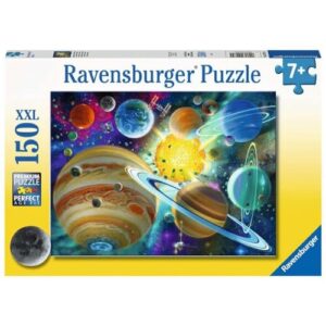 ravensburger cosmic connection - 150 piece jigsaw puzzle for kids | educational and fun | durable, large pieces | vibrant, glare-free colors | fsc certified