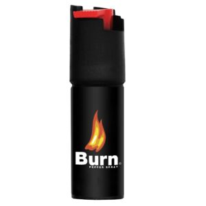 Burn Pepper Spray Keychain for Self Defense - Max Strength OC Spray - 1/2oz Molded Case Blue