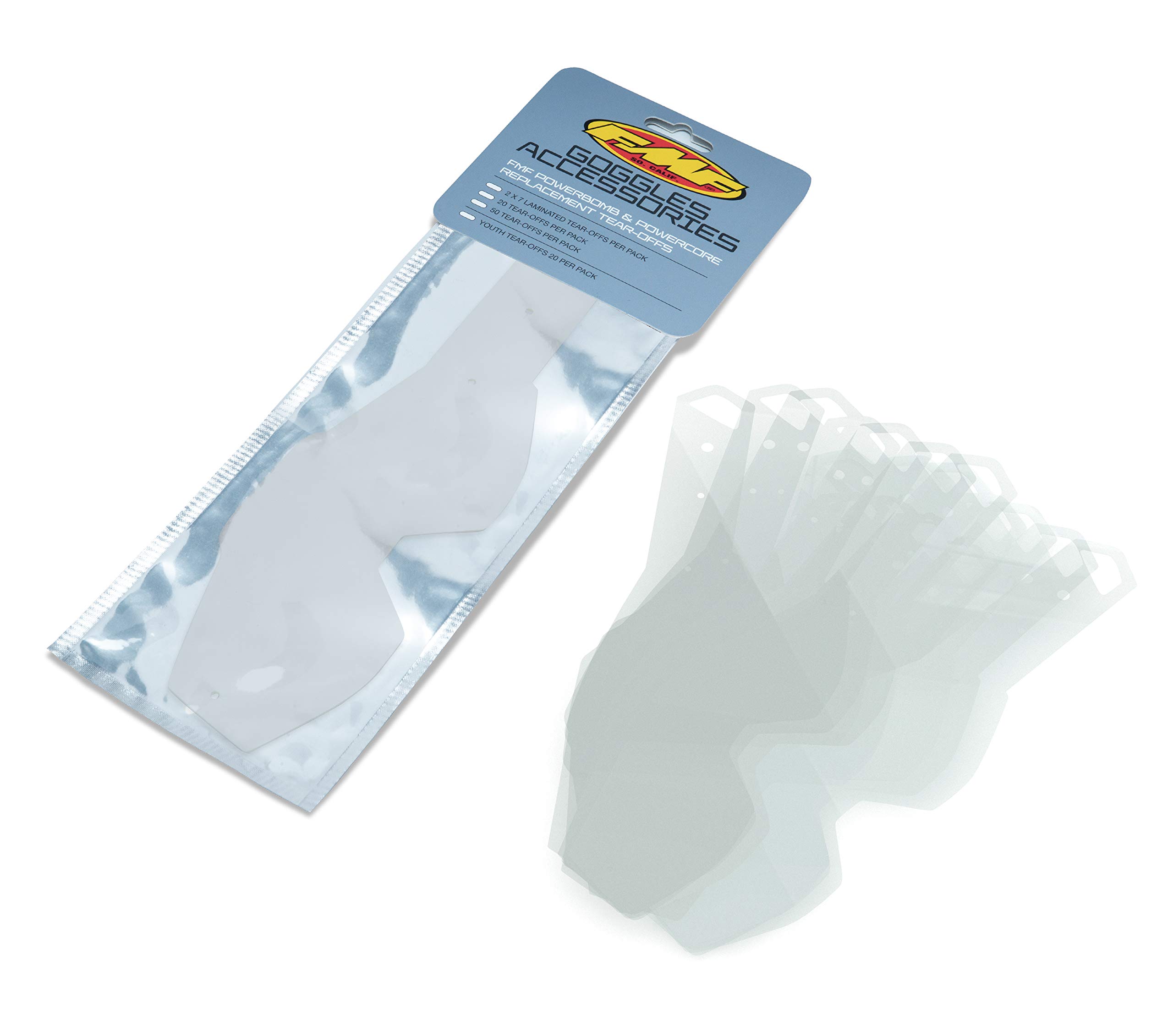 FMF POWERBOMB/POWERCORE YOUTH Standard Tear-Offs - 20 pk