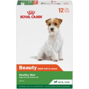 royal canin canine health nutrition beauty adult loaf in sauce canned dog food, 5.2 oz can