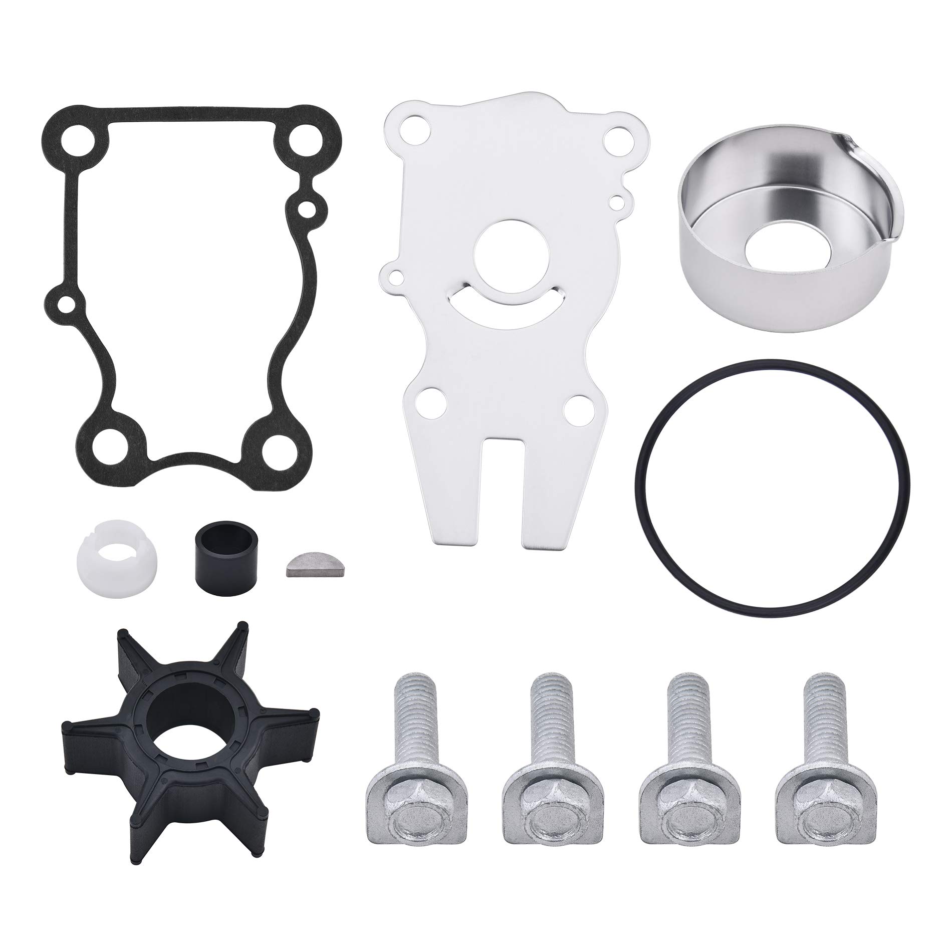 BDFHYK 63D-W0078-01 Water Pump Impeller Repair Kit for Yamaha 40HP 50HP 60HP, Replaces 63D-W0078-01-00 Sierra 18-3434