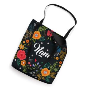 Cute Nana Tote Bag Floral Tote Bag Best Gift For Nana Tote Bag