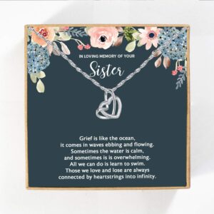 loss of sister gifts sister remembrance necklace sister grief gifts memorial gifts sister memorial gifts sorry for your loss sister gifts necklace, sympathy gifts, bereavement keepsake gifts