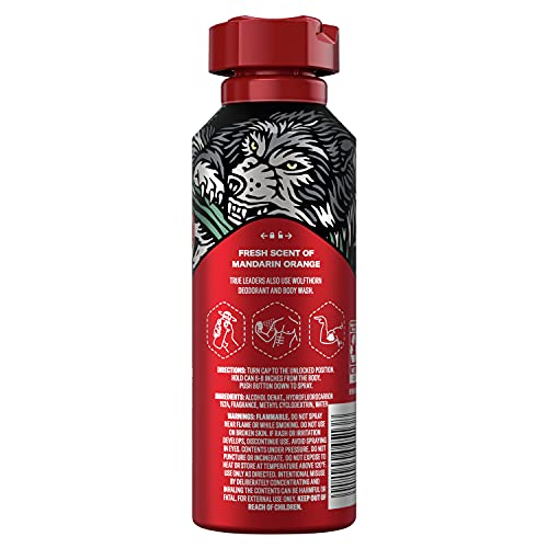 Old Spice Aluminum Free Body Spray for Men, Wolfthorn, 5.1 Oz