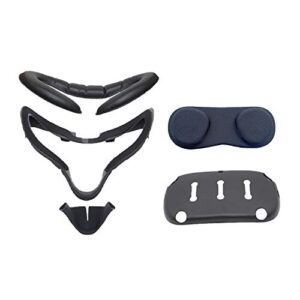 oculus quest eye mask kit, leak-proof face interface bracket, spare eye mask pad (black)