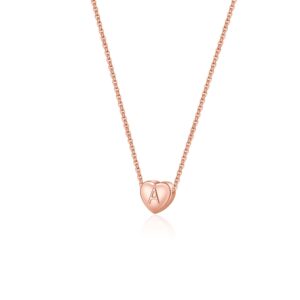 monily initial necklace for women tiny letter a heart choker necklace for women dainty rose gold plated necklace for women christmas gifts for women