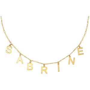 theserro custom name necklace personalized, sterling silver necklace for women, personal gift customized nameplate pendant jewelry for girls (18, 18k gold (5-8 letters))