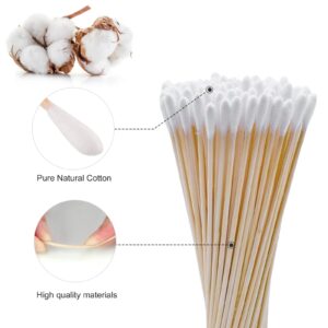 500PCS Cotton Swab - 6 Inch Cotton Sticks - Cotton Ear Swabs for Wound, Navel, Oral Cavity, Gynecological Care and Pet Ear Cleaning