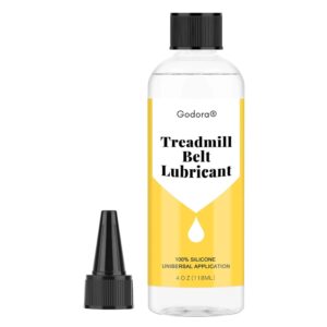 premium 100% silicone lube 4 ounces for treadmill belt lubrication, easy to apply lubricant oil, suitable for nearly all type of treadmills