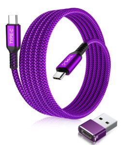 elebase usb type c to c 100w cable 6.6ft with usb adapter,fast charging pd charger cord for iphone 15 pro max plus,samsung galaxy s23 s24,car play,macbook mac,ipad 9 10,air 5 mini 6th,ultra,a53 a54