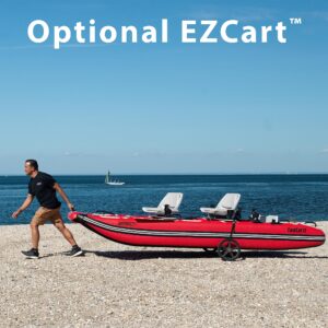 Sea Eagle FastCat Catamaran 2-4 Person Inflatable Boat-Rigid, High-Pressure, All-Drop Stitch, Easy Setup, Self-Bailing (FastCat12 Deluxe Package)