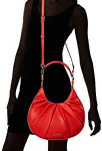 Calvin Klein Myla Novelty Hobo Shoulder Bag, Crimson