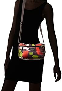 Calvin Klein Sussex Nylon Top Zip Crossbody, Crimson Multi