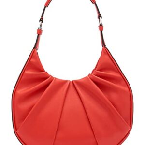 Calvin Klein Myla Novelty Hobo Shoulder Bag, Crimson