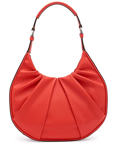 Calvin Klein Myla Novelty Hobo Shoulder Bag, Crimson