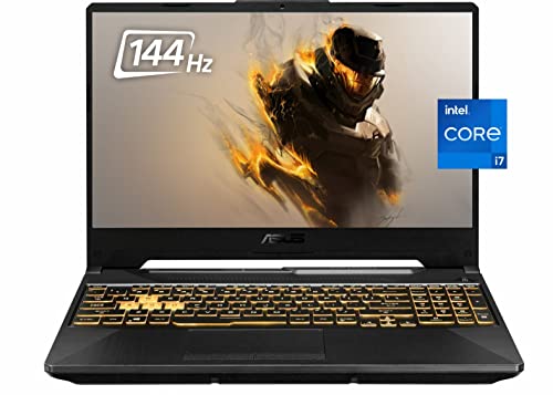 ASUS 2021 TUF Gaming Laptop, 15.6” 144Hz FHD IPS Display, 11th Gen Intel Core i7-11800H (up to 4.60Ghz), GeForce RTX 3050, 16GB DDR4 RAM, 1TB PCIe NVMe SSD, Backlit KB, Windows 10