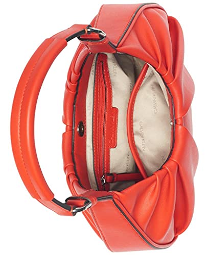 Calvin Klein Myla Novelty Hobo Shoulder Bag, Crimson