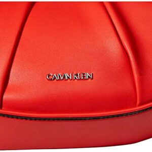 Calvin Klein Myla Novelty Hobo Shoulder Bag, Crimson