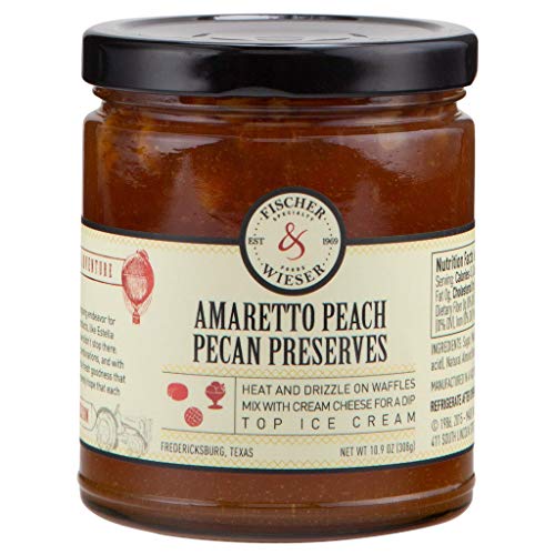 Fischer & Wieser Amaretto Peach Pecan Preserves, 10.9 Oz., Pack Of 2