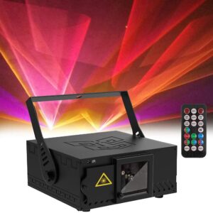 u`king dj disco party lights rgb stage lighting beam light animation 3d laser patterns with dmx512 sound activated remote control for festival bar nightclub wedding live show church