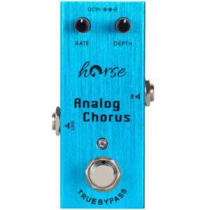 analog chorus guitar pedal, horse electric effects pedals mini single type dc 9v true bypass