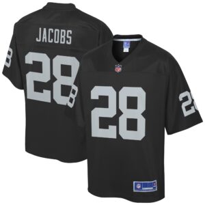 nfl pro line men's josh jacobs black las vegas raiders team jersey