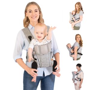 dreambaby oxford adjustable 3-in-1 position baby carrier - comfortable and stylish baby wrap for newborns to toddlers -suitable for children 7.5 – 33lbs (approximately 3-12 months of age)