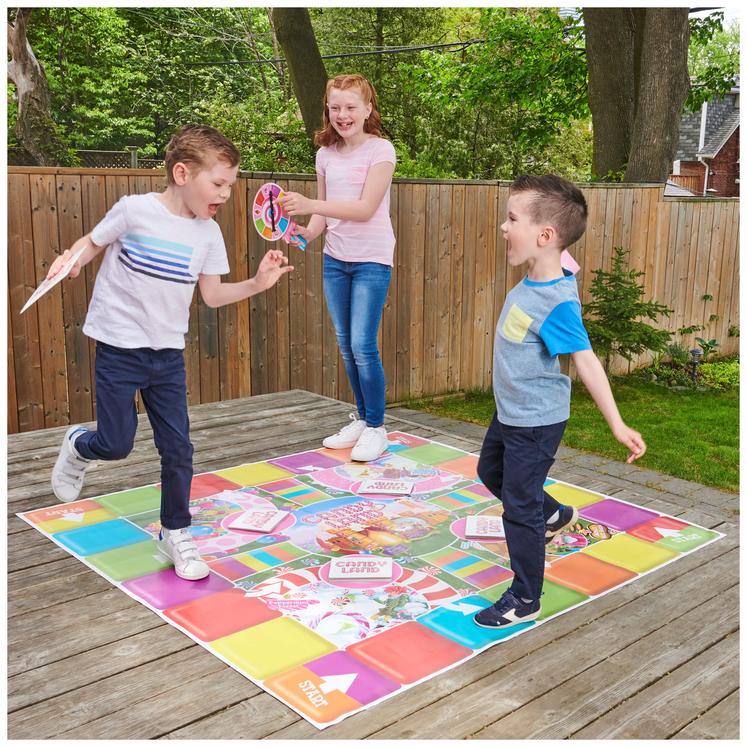 Giant Candy Land Game for Kids Party Board Game Indoor/Outdoor with Oversized Gameboard Summer Toy for Preschoolers, Kids, & Families Ages 4 and up