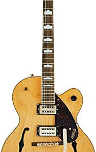 Gretsch G2410TG Streamliner Hollow Body Single-Cut with Bigsby and Gold Hardware, Laurel Fingerboard Electric Guitar (Right-Handed, Village Amber)