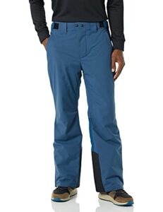 amazon essentials men's waterproof insulated ski pant, teal blue plaid, medium