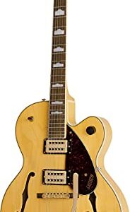 Gretsch G2410TG Streamliner Hollow Body Single-Cut with Bigsby and Gold Hardware, Laurel Fingerboard Electric Guitar (Right-Handed, Village Amber)