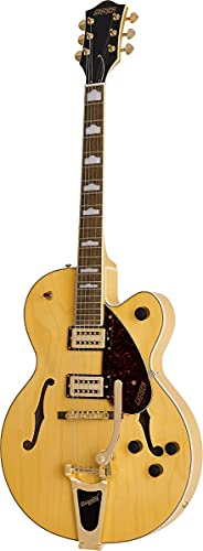 Gretsch G2410TG Streamliner Hollow Body Single-Cut with Bigsby and Gold Hardware, Laurel Fingerboard Electric Guitar (Right-Handed, Village Amber)