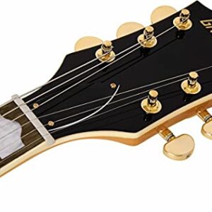 Gretsch G2410TG Streamliner Hollow Body Single-Cut with Bigsby and Gold Hardware, Laurel Fingerboard Electric Guitar (Right-Handed, Village Amber)