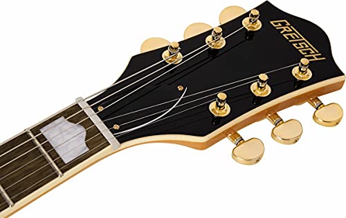 Gretsch G2410TG Streamliner Hollow Body Single-Cut with Bigsby and Gold Hardware, Laurel Fingerboard Electric Guitar (Right-Handed, Village Amber)